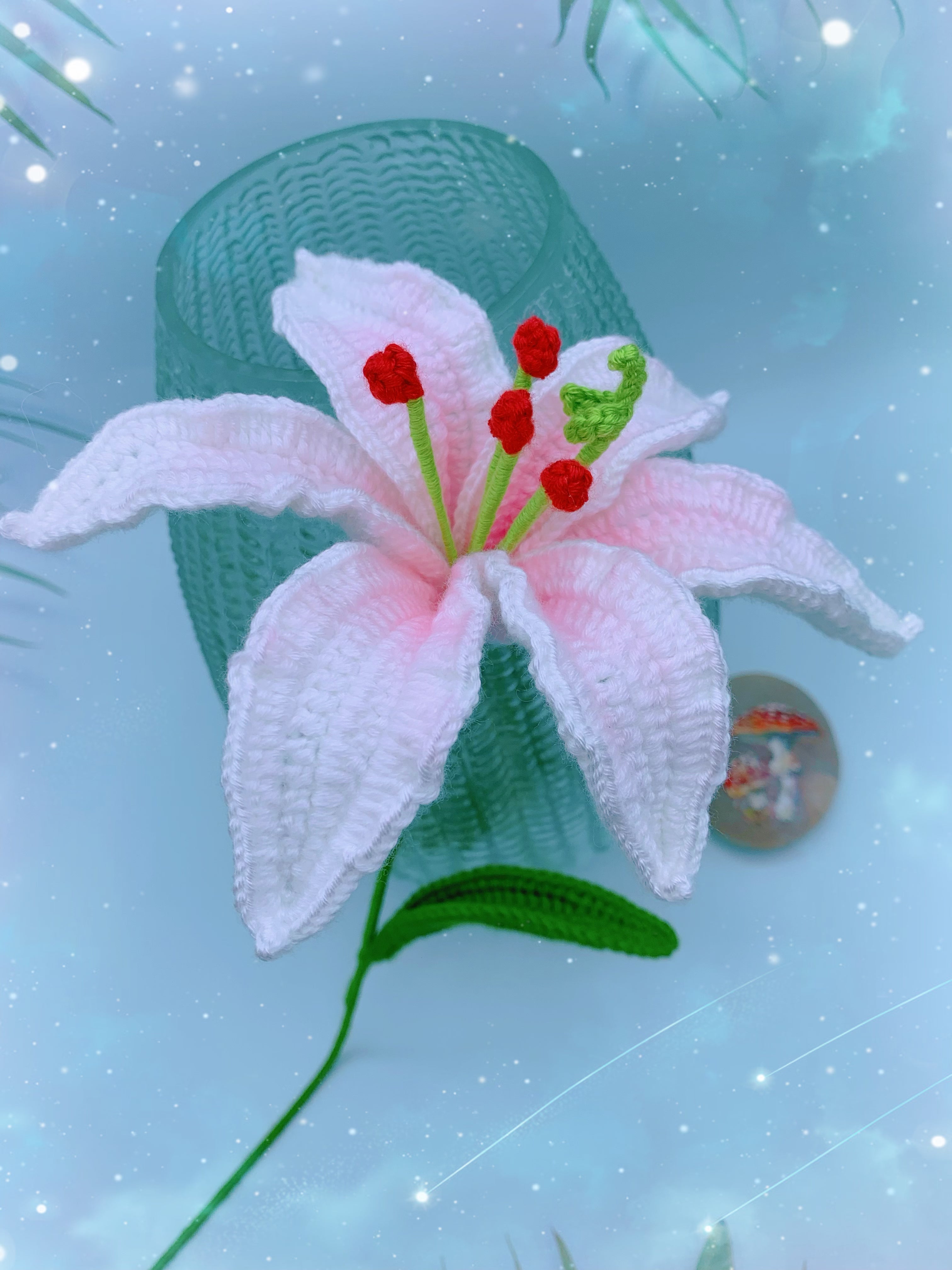 Handcrafted Crochet Perfume Lily Flower – Mrs Liu Handmade